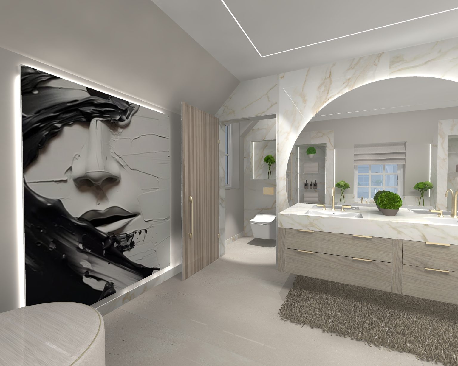 Luxury Hotel Bathroom & Spa Look - Concept Design