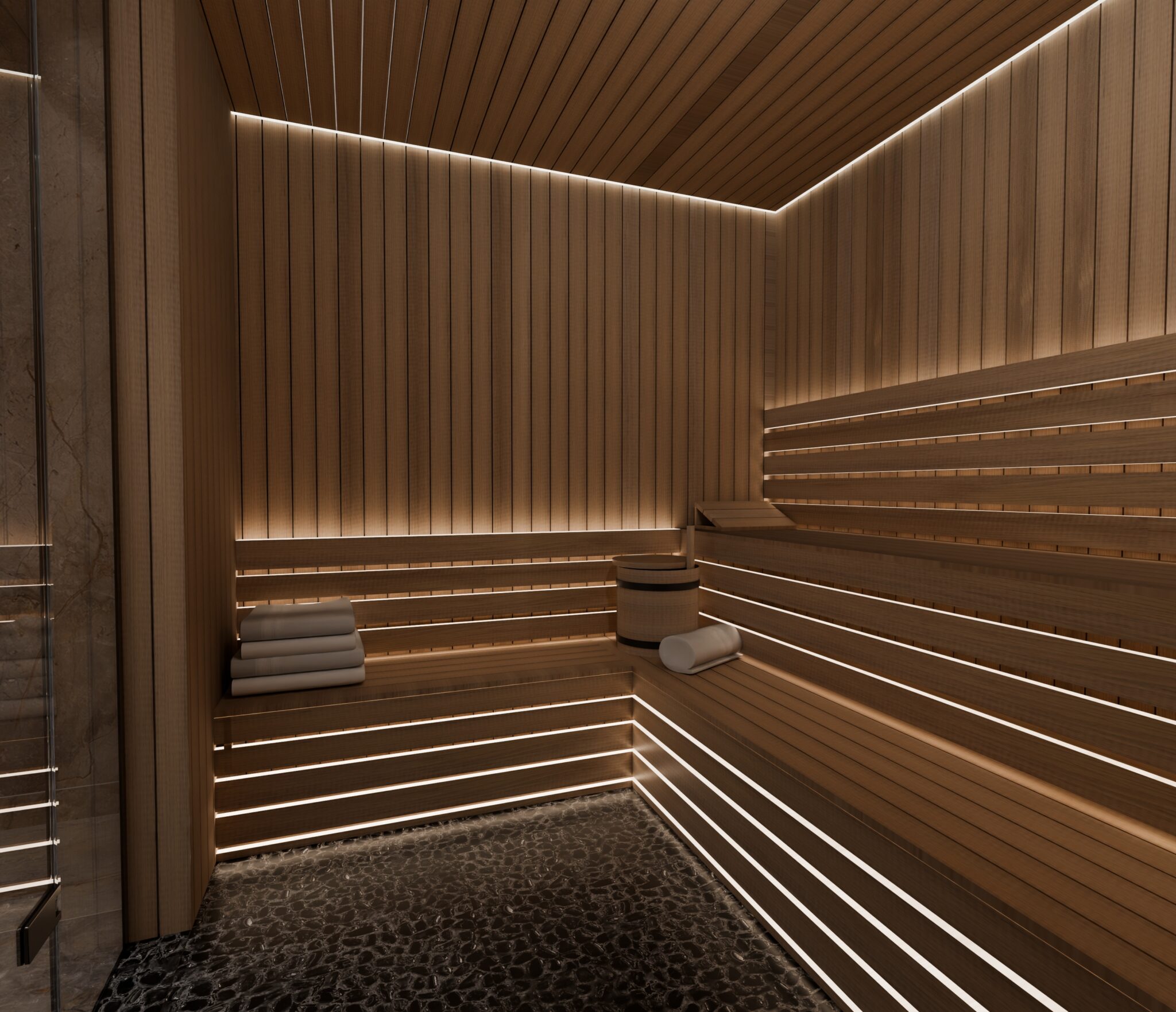 Sauna Designs for Luxury Developments - Concept Design